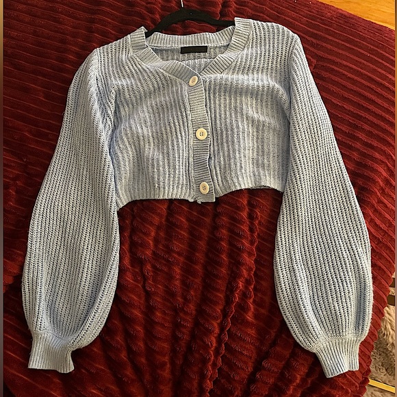 SHEIN | Jackets & Coats | Shein Cardigan Baby Blue | Poshmark
